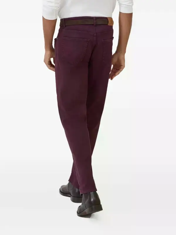 Brunello Cucinelli Burgundy Jeans - Red