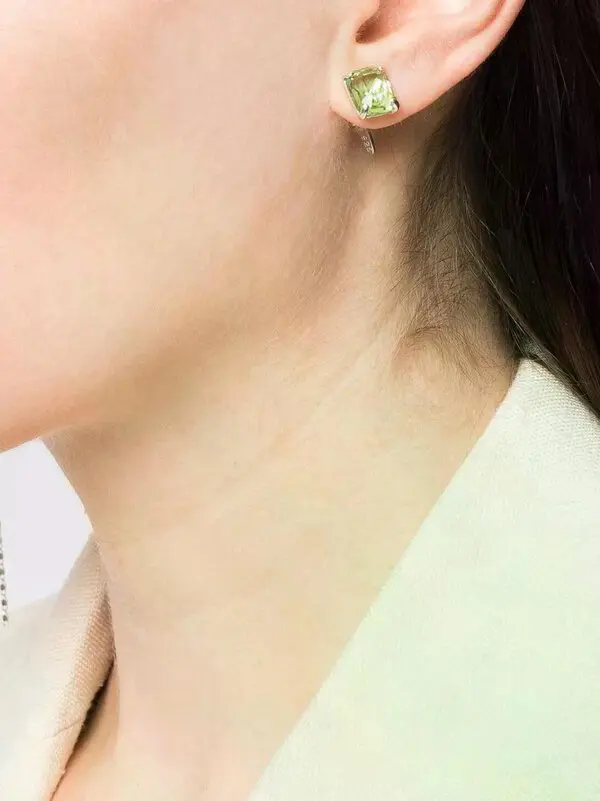 WOUTERS & HENDRIX Chain-link Crystal-embellished Earrings Set - Silver