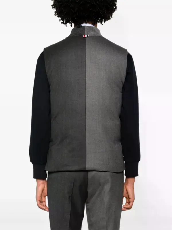 Thom Browne Baseball-collar Wool Gilet