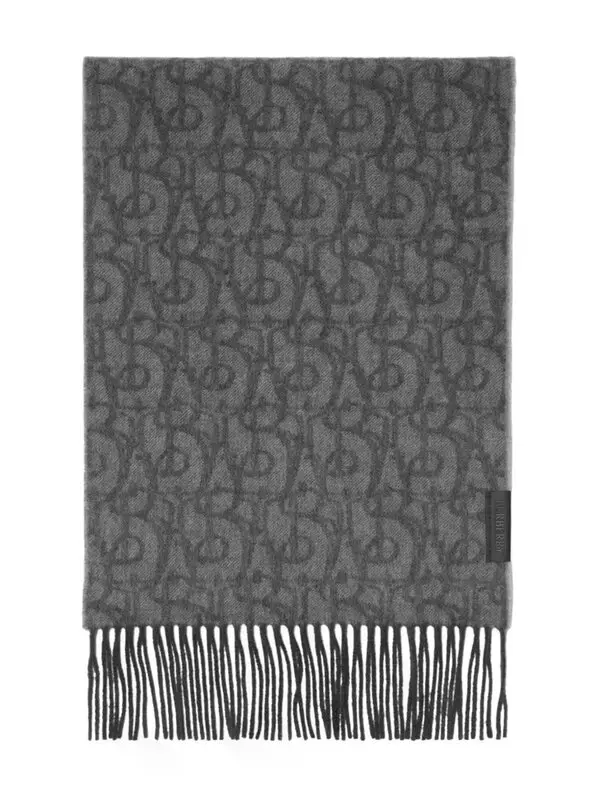 Burberry B Charm Sashmere Scarf - Grey