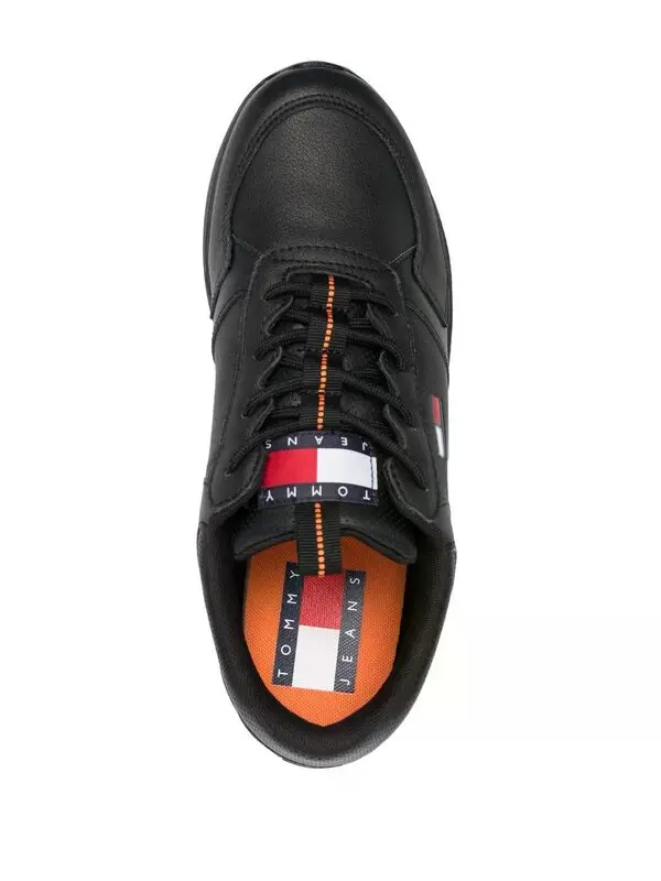 Tommy Hilfiger Calf Leather Low Top Sneakers