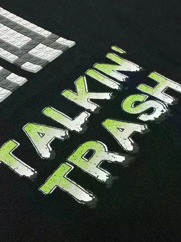 MOSTLY HEARD RARELY SEEN 8-BIT Talkin' Trash 8-bit Appliqué Cotton T-shirt