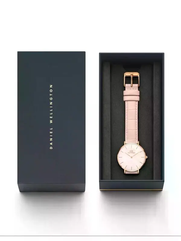 DANIEL WELLINGTON Petite Rouge 32mm Rose Gold Watch - Pink