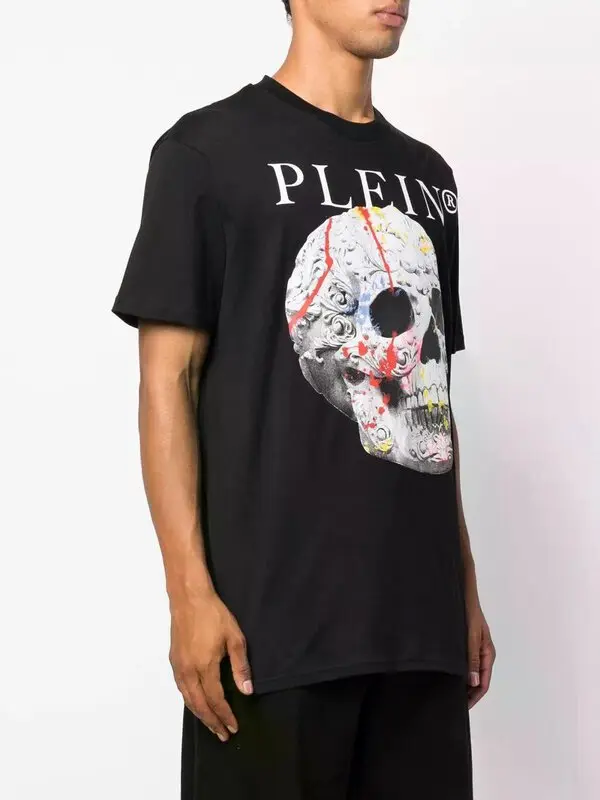 Philipp Plein Skull-print Cotton T-shirt - Black