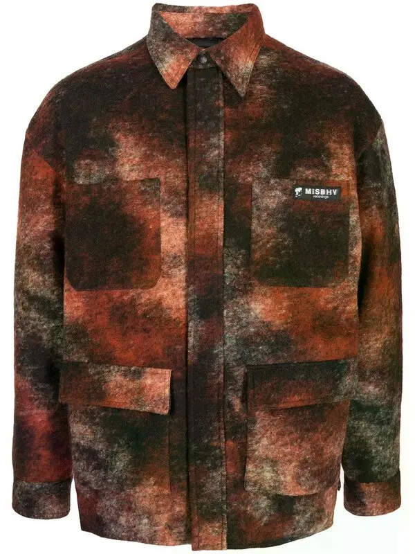 MISBHV Patterned Logo-patch Shirt