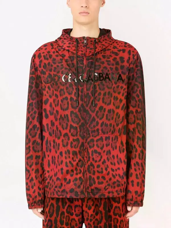 Dolce & Gabbana Leopard-print Hooded Jacket
