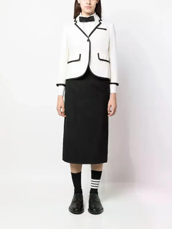 Thom Browne Twill Weave Pencil Skirt
