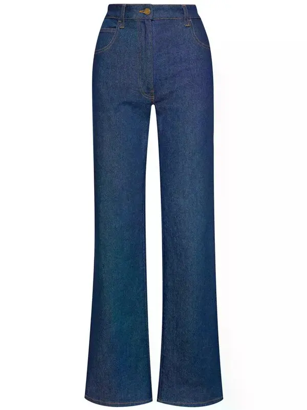 Oscar De La Renta High-rise Straight-leg Jeans