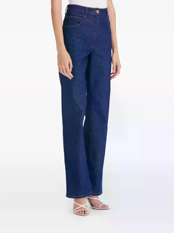 Oscar De La Renta High-rise Straight-leg Jeans