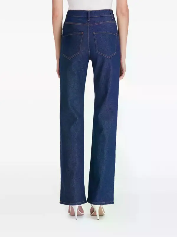 Oscar De La Renta High-rise Straight-leg Jeans