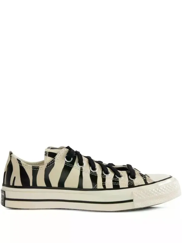 CONVERSE Zebra Print Low Top Trainers - Neutrals