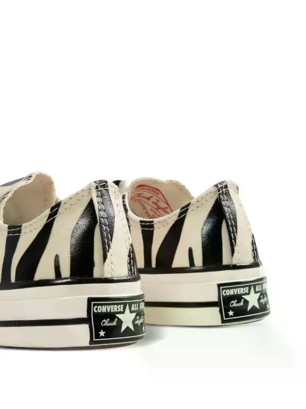 CONVERSE Zebra Print Low Top Trainers - Neutrals
