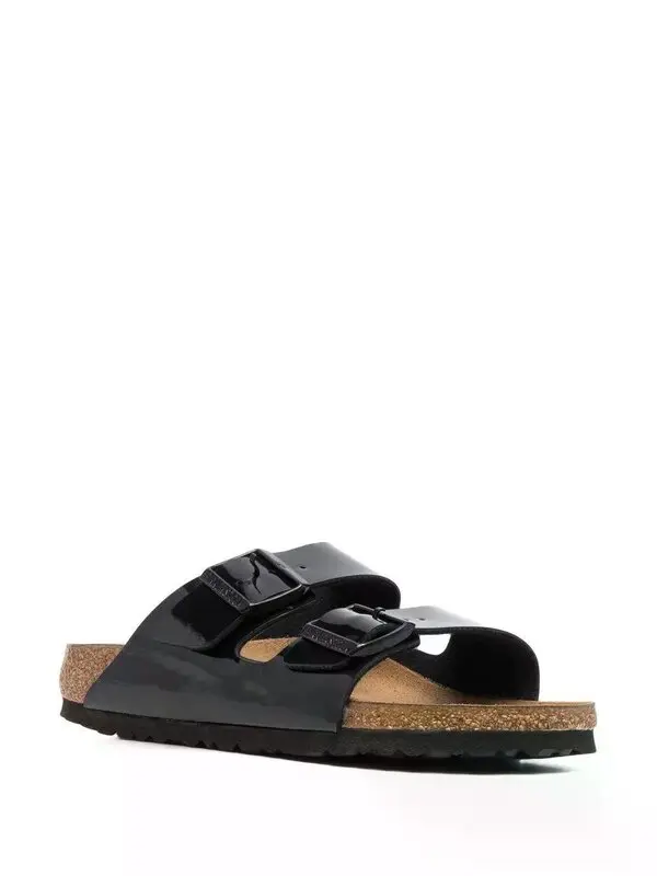 BIRKENSTOCK Arizona Patent Sandals - Black