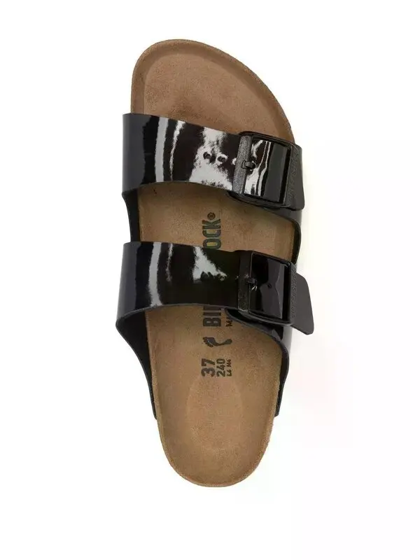 BIRKENSTOCK Arizona Patent Sandals - Black