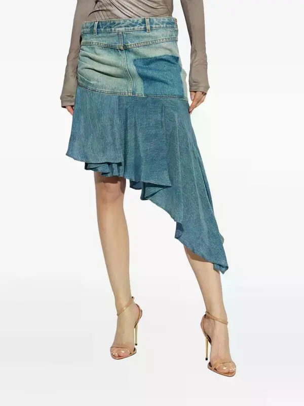 Balmain Asymmetric Midi Skirt