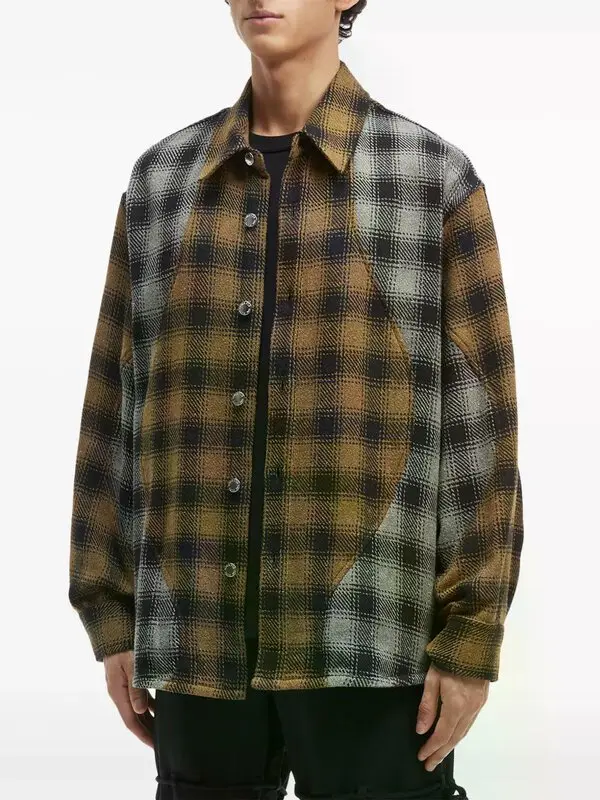 SONG FOR THE MUTE Tartan-pattern Shirt