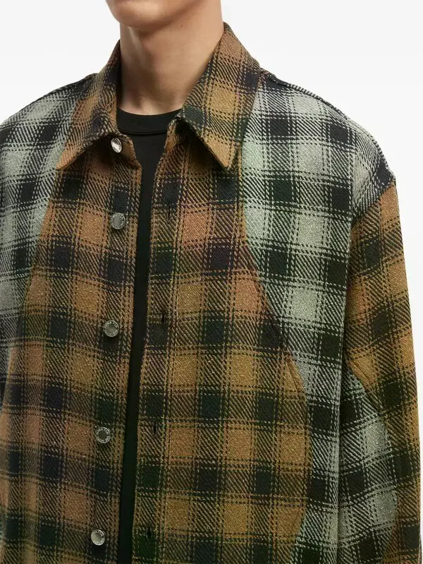 SONG FOR THE MUTE Tartan-pattern Shirt
