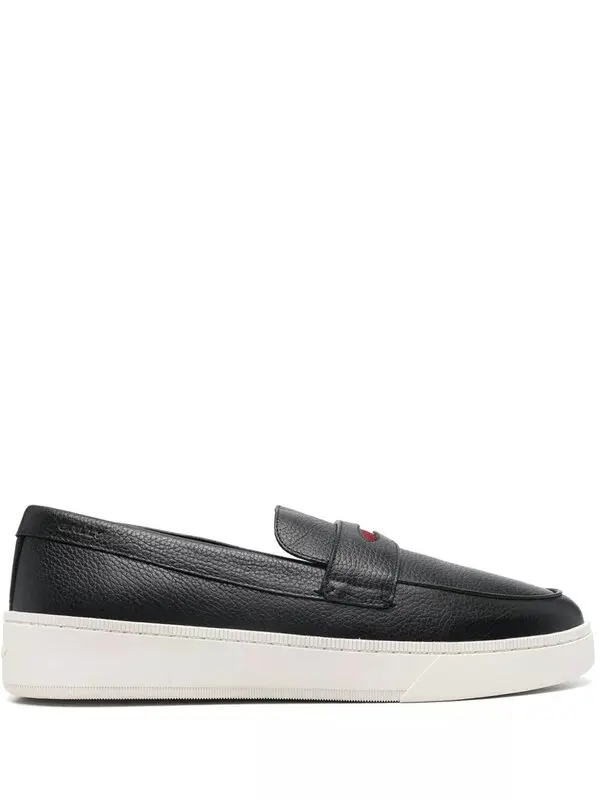 Bally Embossed-logo Calf Leather Loafers