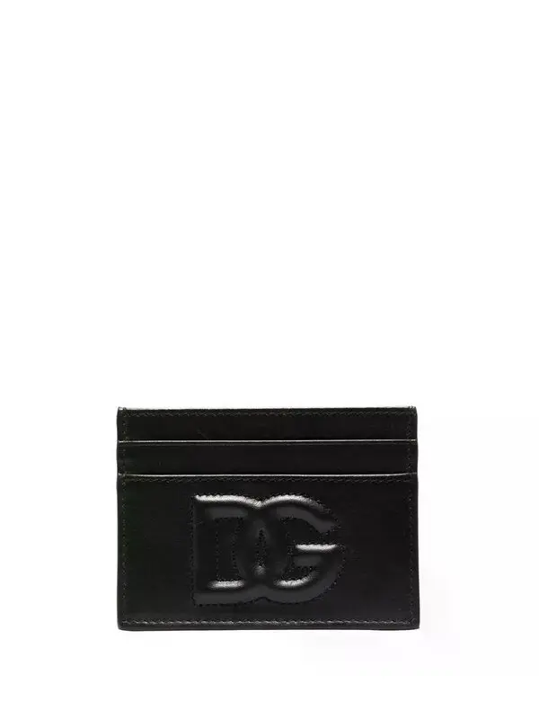 Dolce & Gabbana Debossed-logo Detail Cardholder - Black