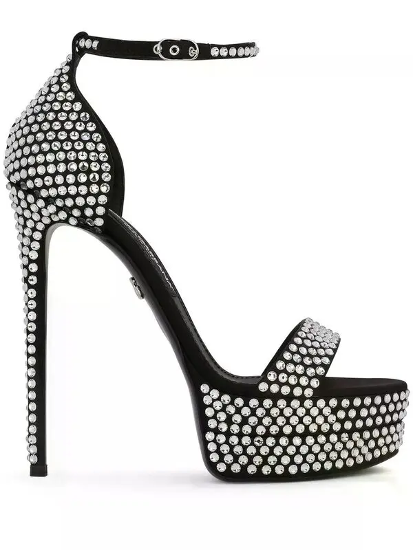 Dolce & Gabbana Embellished Platform Stiletto Sandals