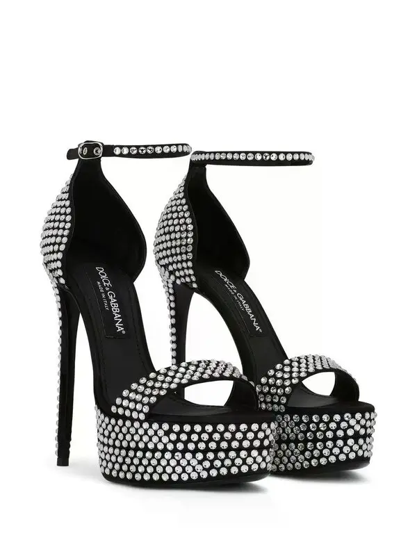 Dolce & Gabbana Embellished Platform Stiletto Sandals