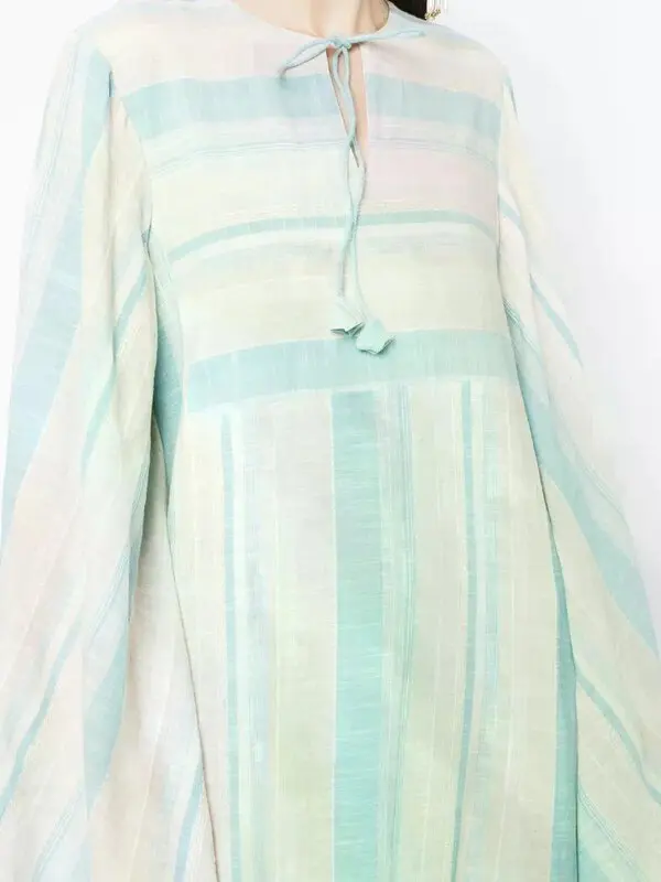 BAMBAH Striped Maxi Shirt Dress