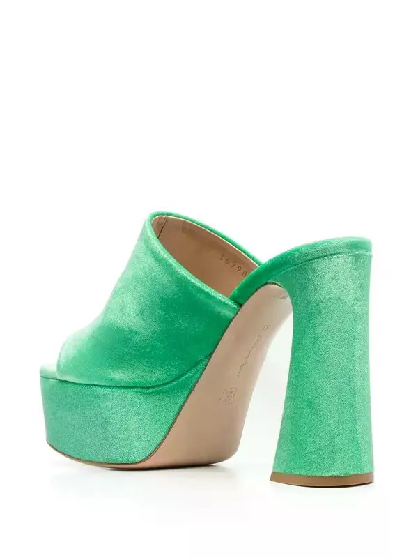 GIANVITO ROSSI Holly Platform Sandals - Green