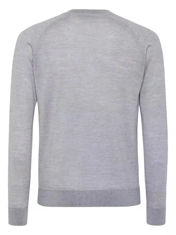 Dsquared2 Fine Knit Logo Print Jumper - Grey