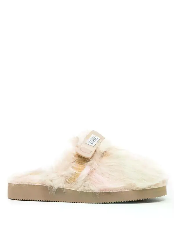 Suicoke Faux-fur Slides - Neutrals