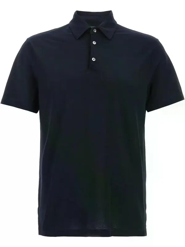 ZANONE Ice Cotton Polo Shirt - Blue
