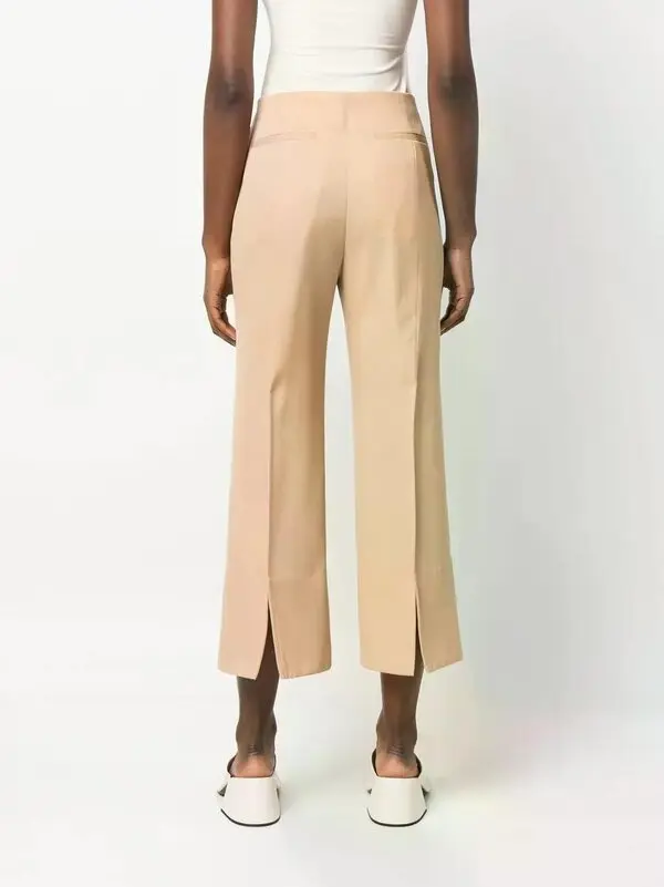 JIL SANDER Cropped Cotton Trousers