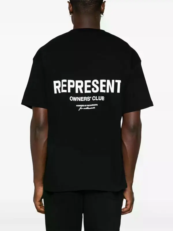REPRESENT Owners Club Logo-print T-shirt - Black