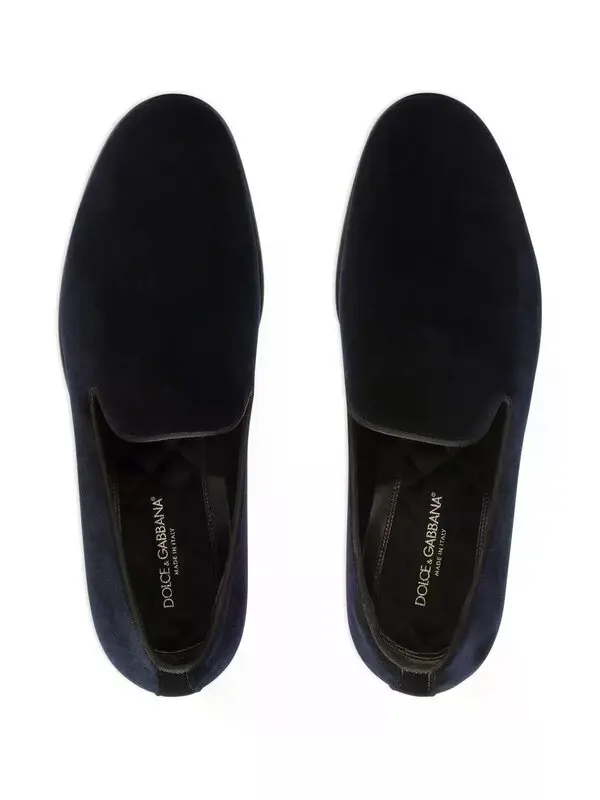 Dolce & Gabbana Velvet Open-back Slippers