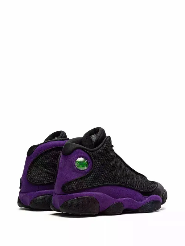 JORDAN Air Retro Court Purple Sneakers - Black