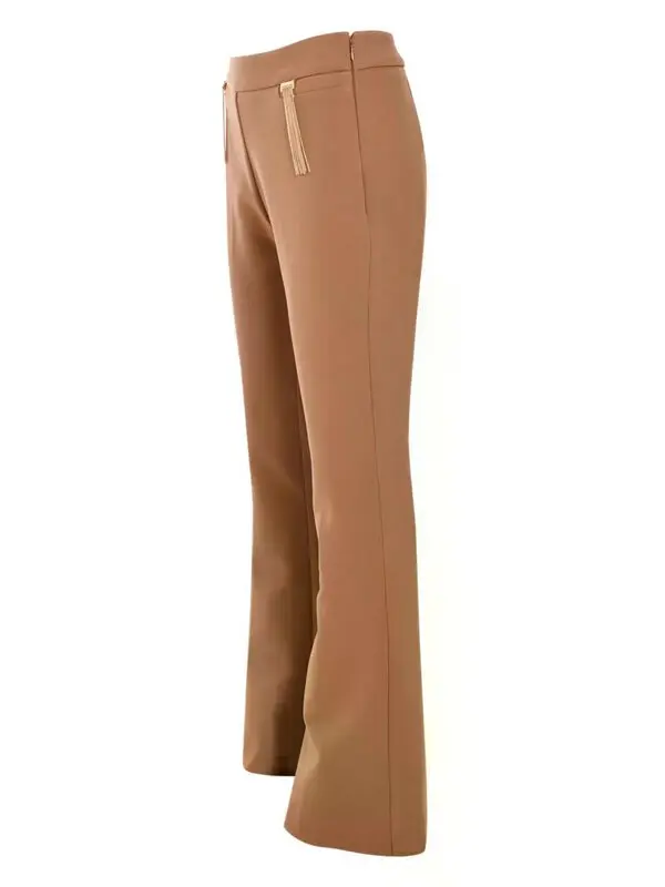 SIMONA CORSELLINI Flared Trousers With Tassel Detail