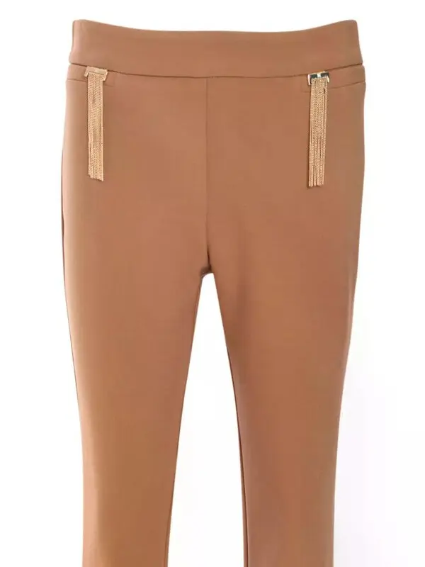 SIMONA CORSELLINI Flared Trousers With Tassel Detail