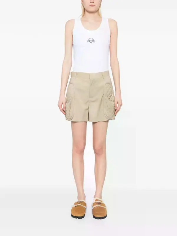 Moschino Wool Quilted Pocket Shorts