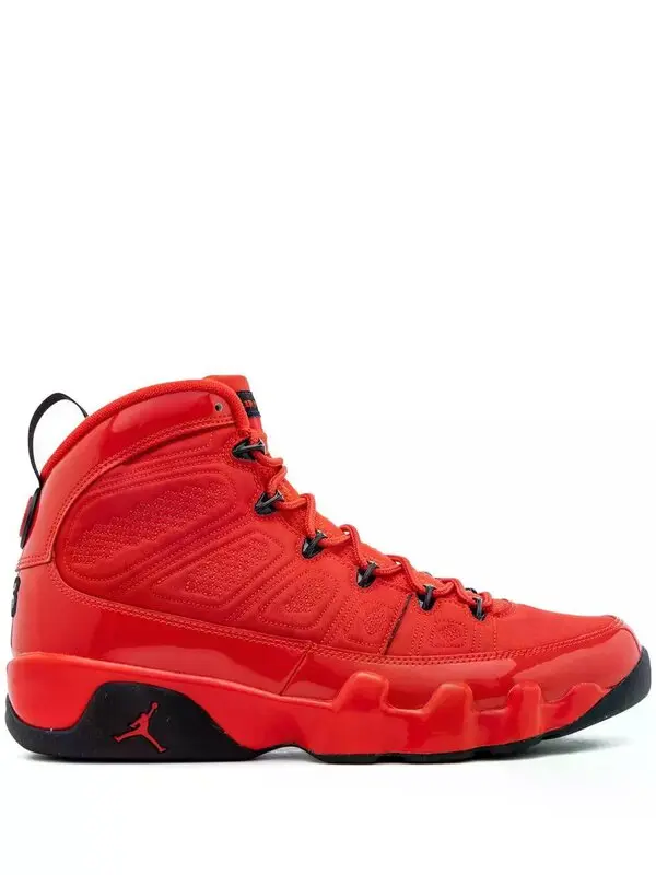 JORDAN Retro High Top Sneakers - Red