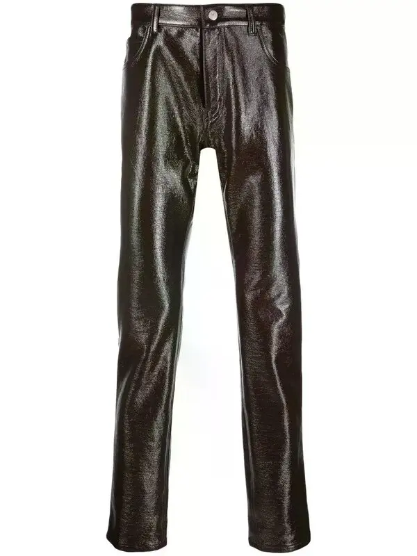 COURREGES High-shine Tapered Trousers