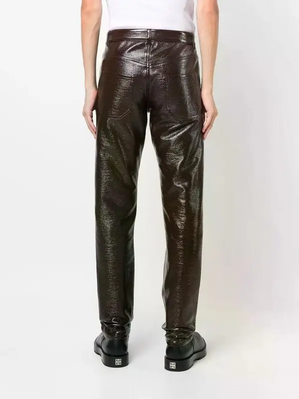 COURREGES High-shine Tapered Trousers