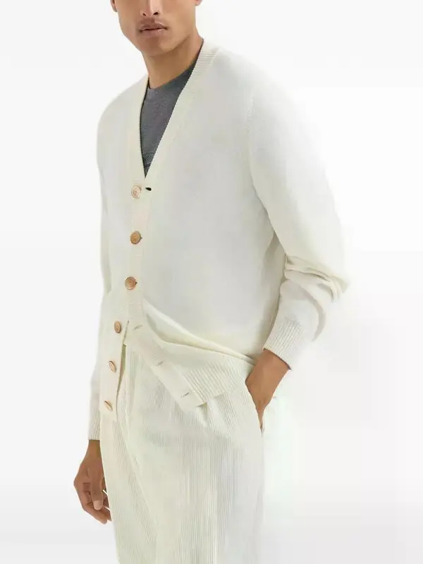 Brunello Cucinelli Cashmere Cardigan With V-neck