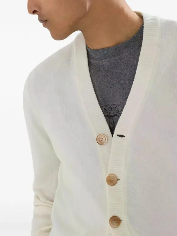 Brunello Cucinelli Cashmere Cardigan With V-neck