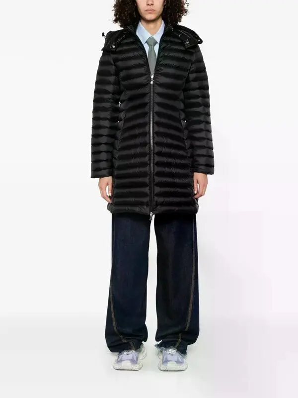 Moncler Igelong Quilted Down Coat With Drawstring Hood