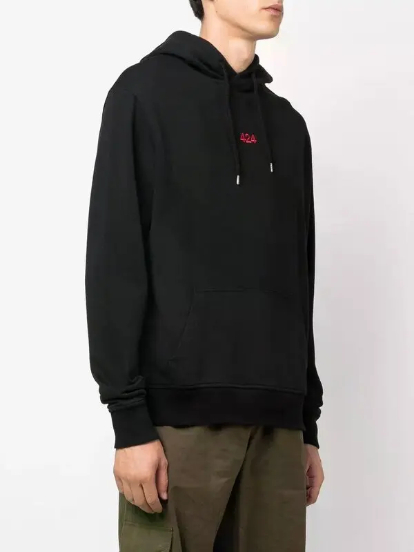 424 Logo-embroidered Cotton Hoodie