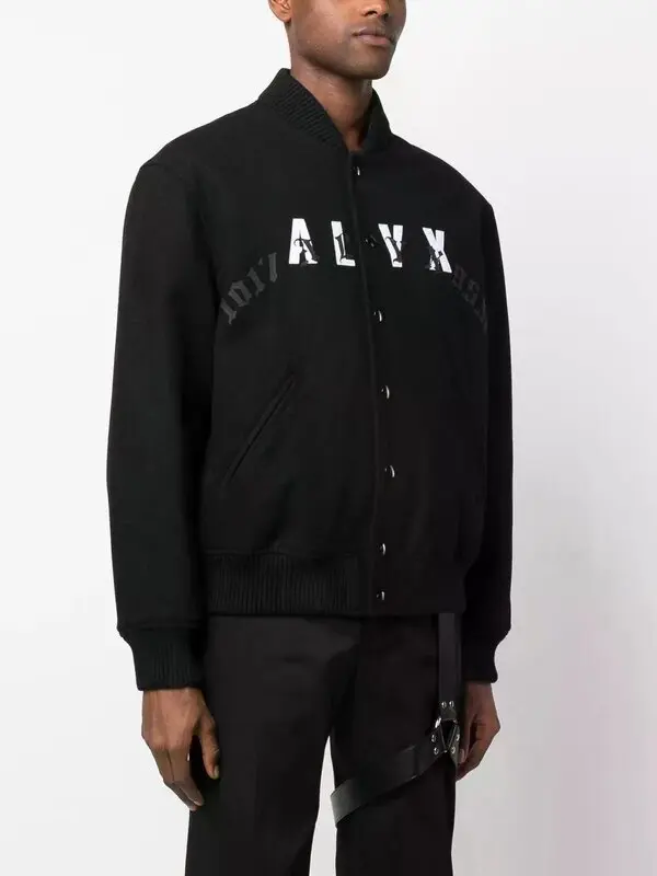 1017 Alyx 9sm Leather-logo Bomber Jacket