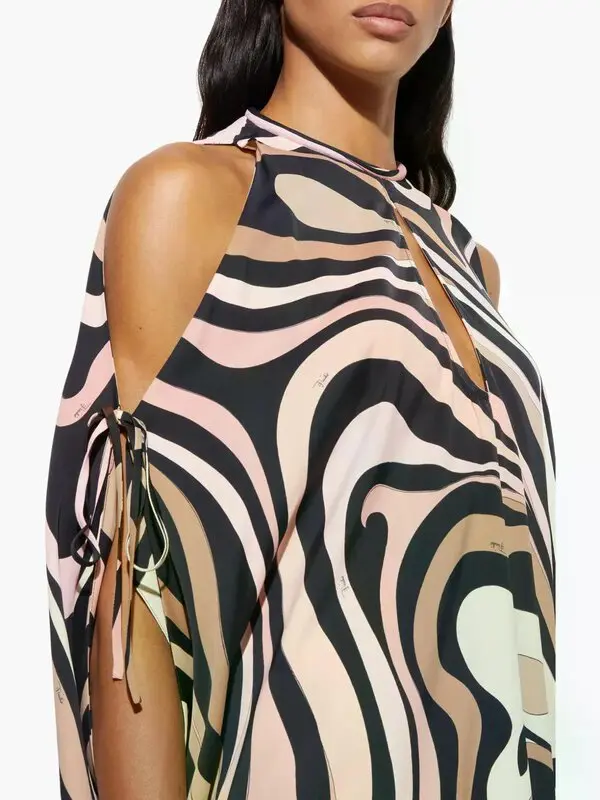 Emilio Pucci Marmo-print Kaftan