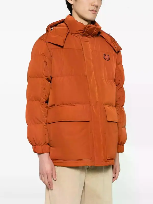 Maison Kitsuné Padded Coat With Chillax Fox Motif