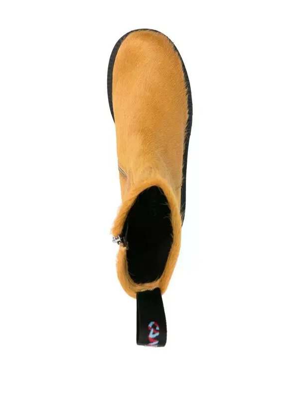 Camper Calf-hair Ankle Boots