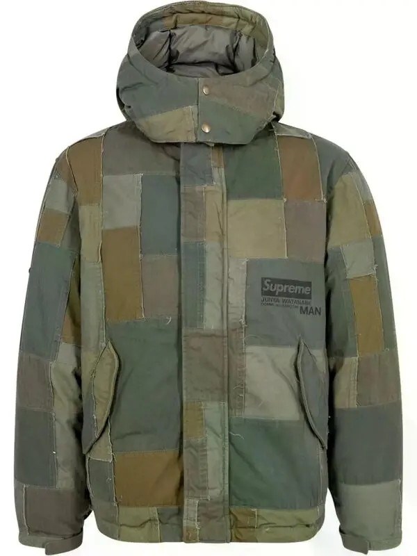 Supreme X Junya Watanabe Patchwork Hooded Jacket - Green