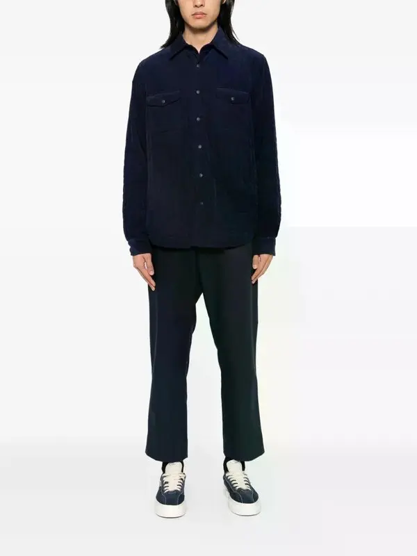 Aspesi Padded Velvet Shirt Jacket